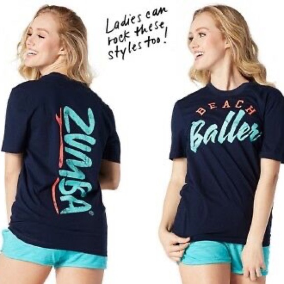 Zumba Fitness | Tops | Zumba Beach Baller Tee | Poshmark